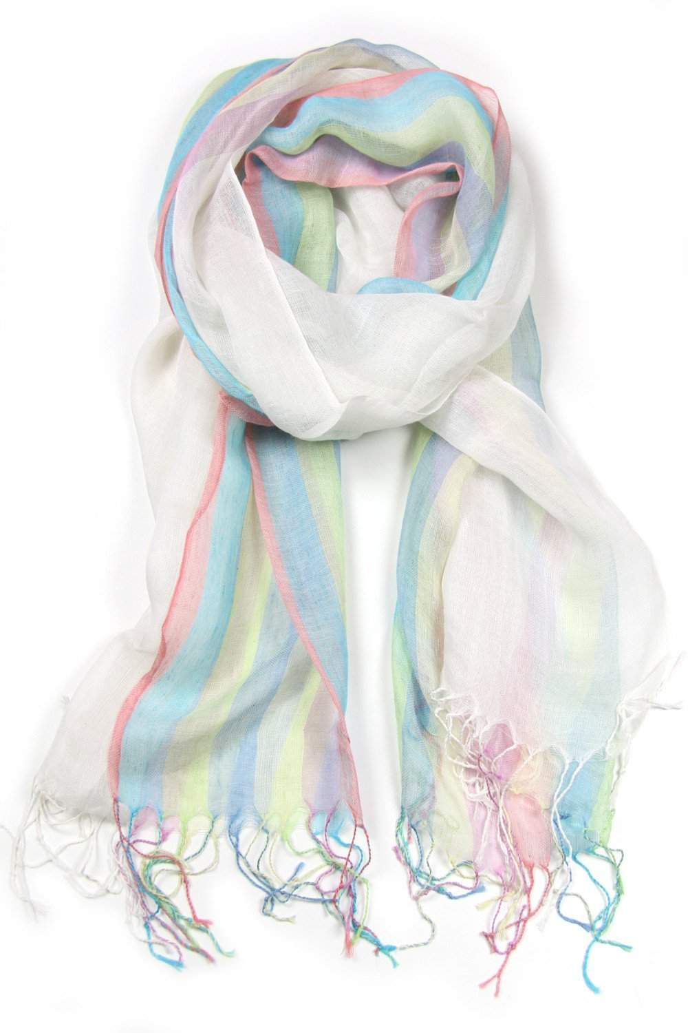 Scarf / White Pastel / Unisex Women's — Necklush